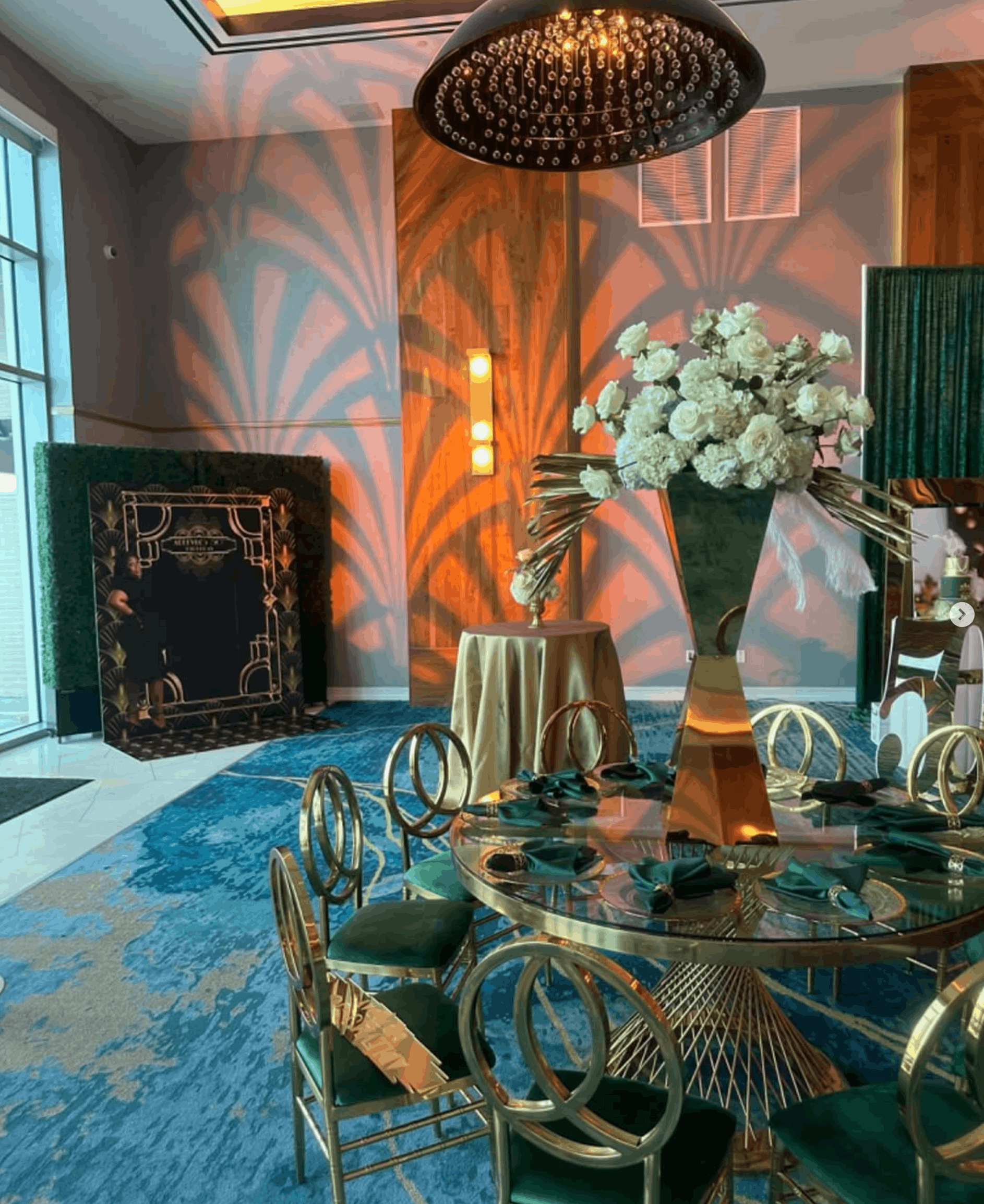 How to Use Custom Gobos for a Gatsby-Themed Party | Machine Artist